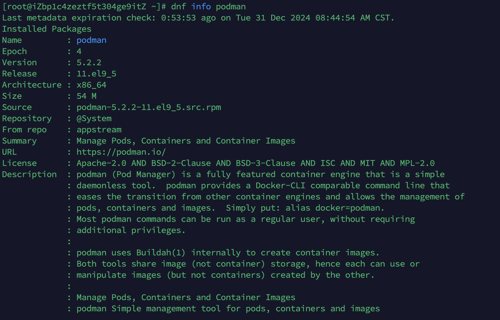 Linux操作记录6--RockyLinux9安装docker及docker-compose | Maydaychen Station