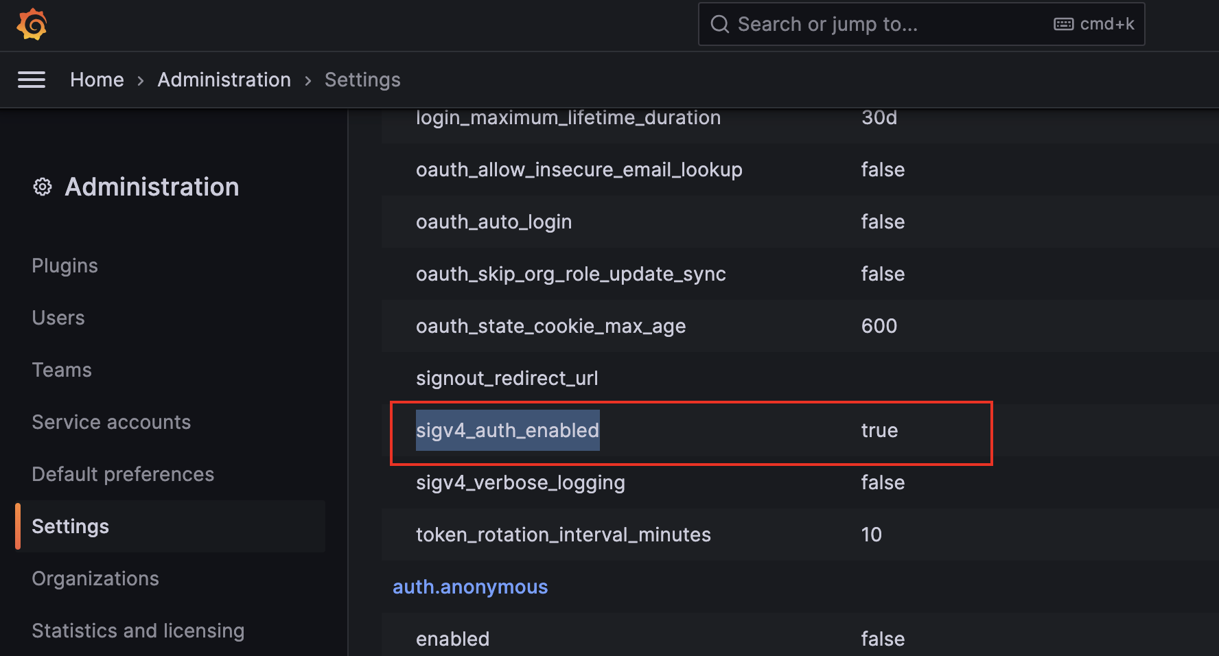 Grafana使用日志6--开启Sigv4认证 | Maydaychen Station