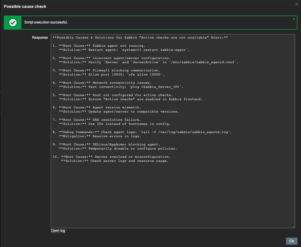Zabbix进阶7--接入DeepSeek分析问题并提供解决方案 | Maydaychen Station
